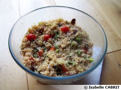 Taboulé de semoule complète : recette