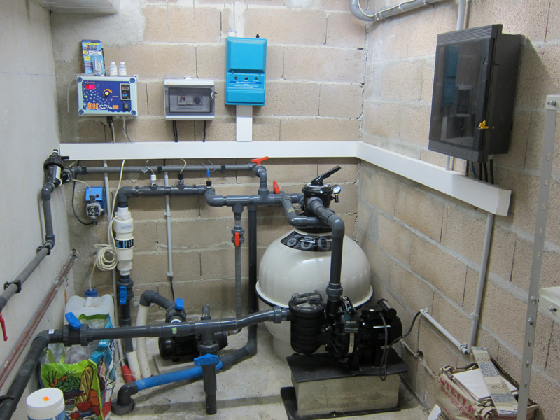 Le local technique de la piscine